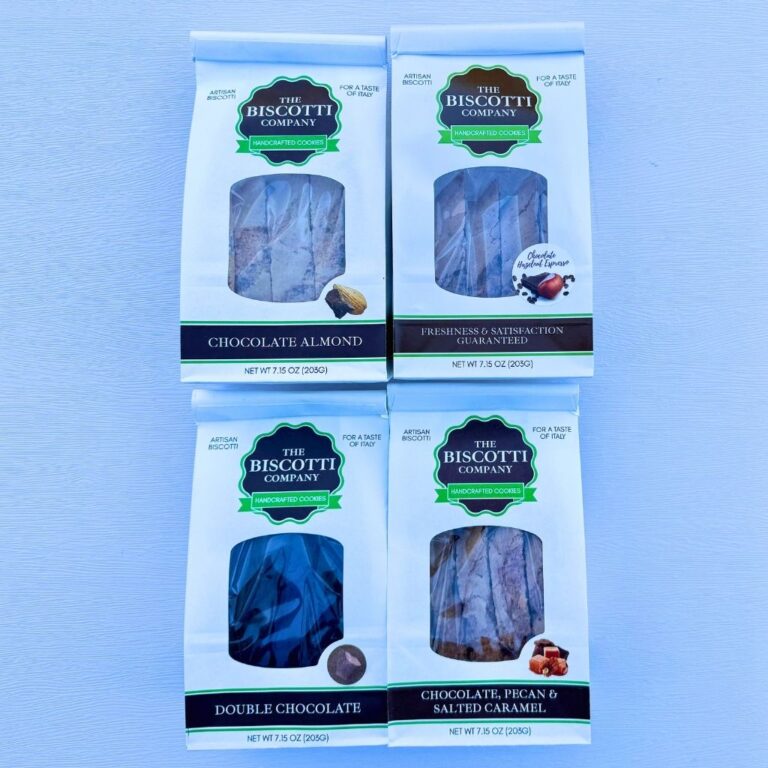 Chocolate Lovers Four-Pack (Chocolate Biscotti Bundle)