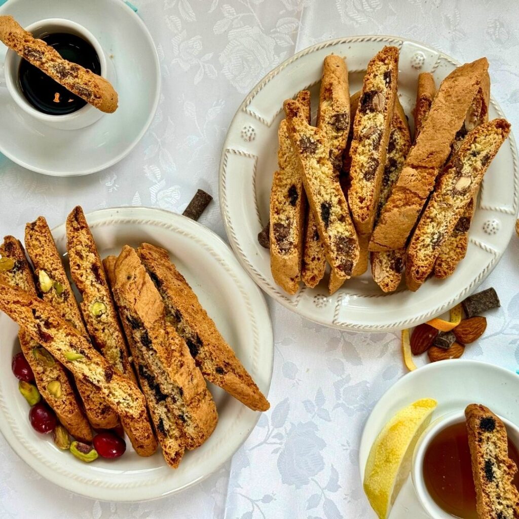 Bright & Fruity Coffee + Tea Bundle (4-Pack) | The Biscotti Company